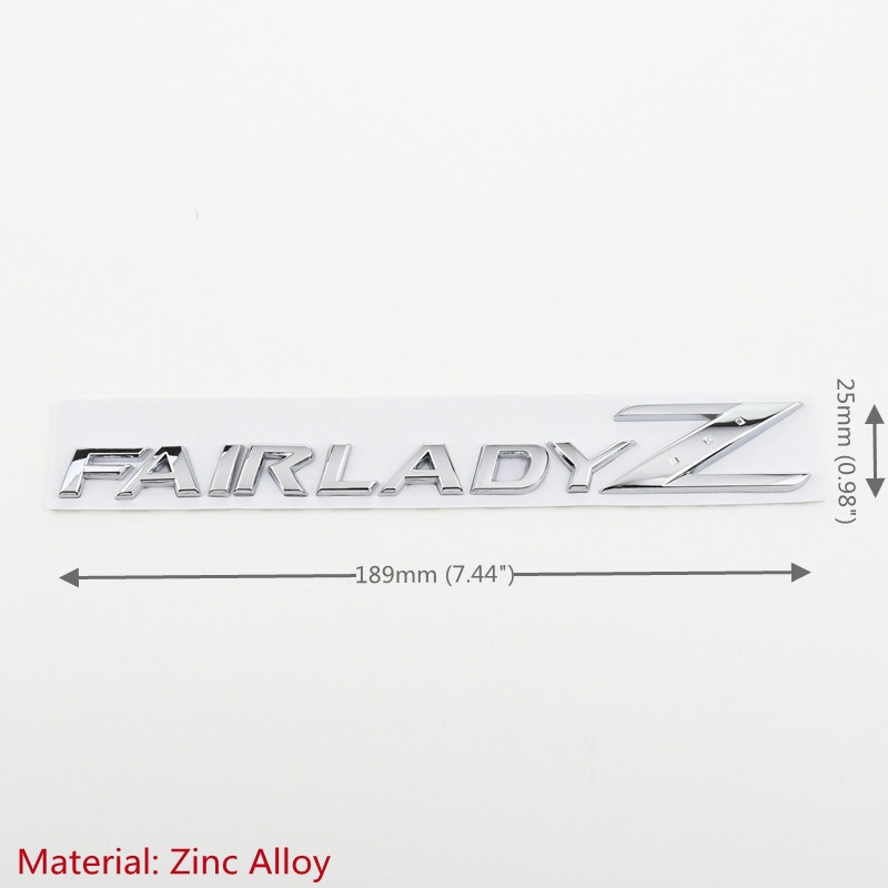 3D Car Sticker FAIRLADY 350Z 370Z Logo Emblem Badge Front Grille & Rear ...