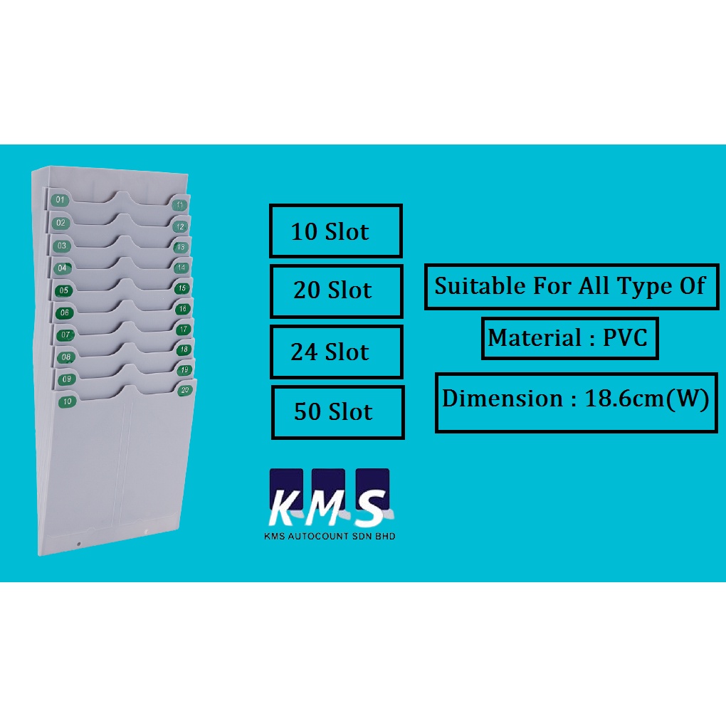 10 Slot Punch Card Rack / Punch Card Holder | Shopee Malaysia