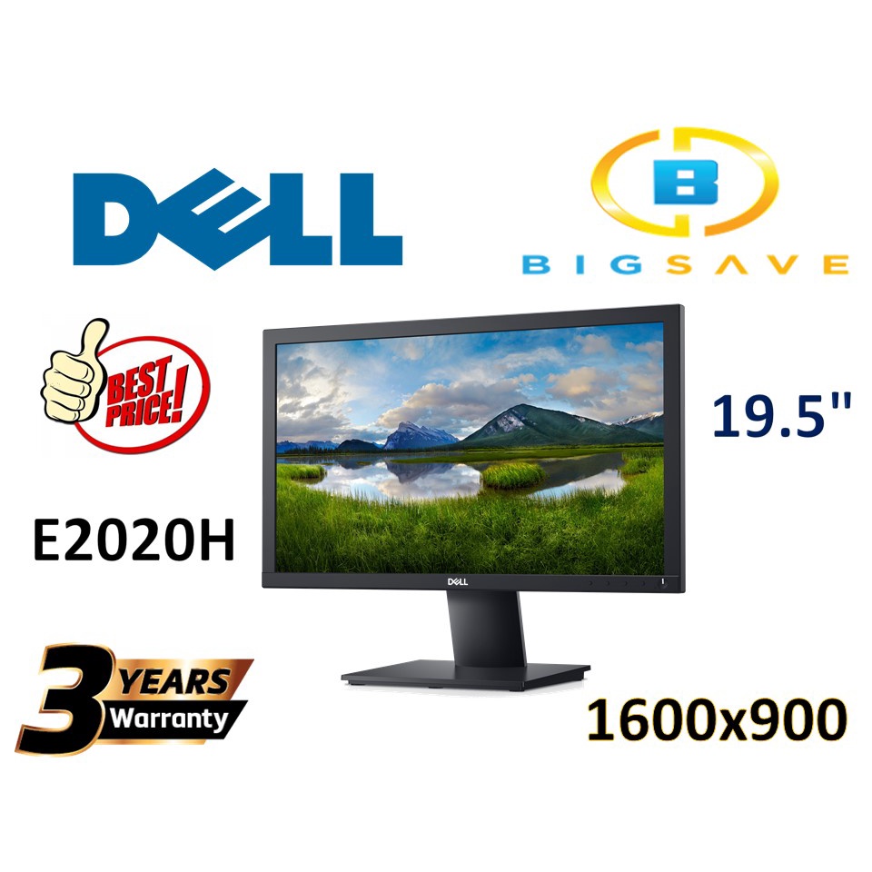 DELL E2020H 20' LED MONITOR (1600 x 900 at 60 Hz) | Shopee Malaysia