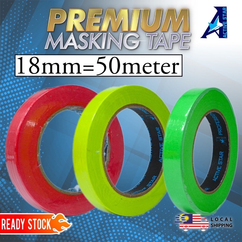 18mm Masking Tape / Detailing Tape | Shopee Malaysia