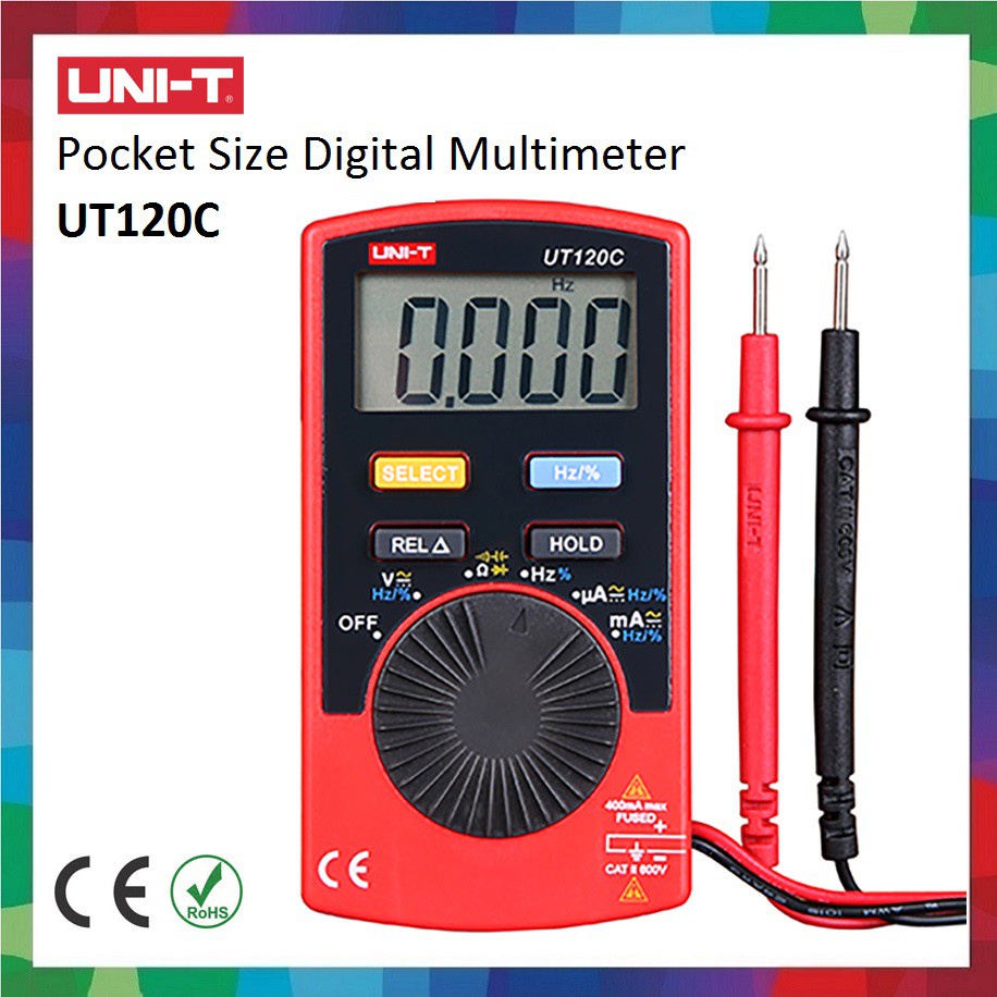 UNI-T UT120C SERIES Pocket Size type Digital Multimeter Auto Range ...