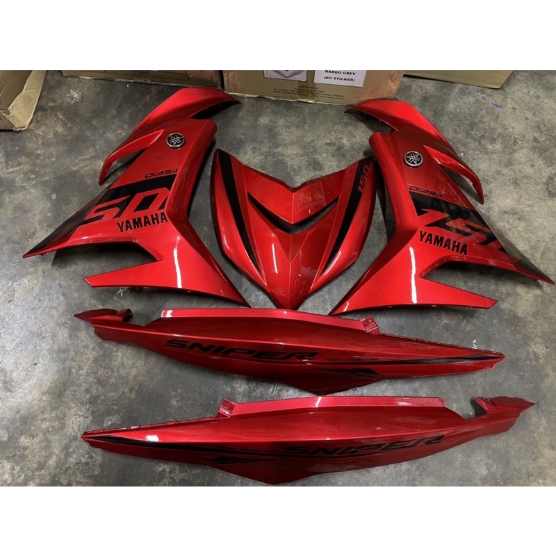 COVERSET CANDY RED SNIPER BLACK Y15 V1-V2 | Shopee Malaysia