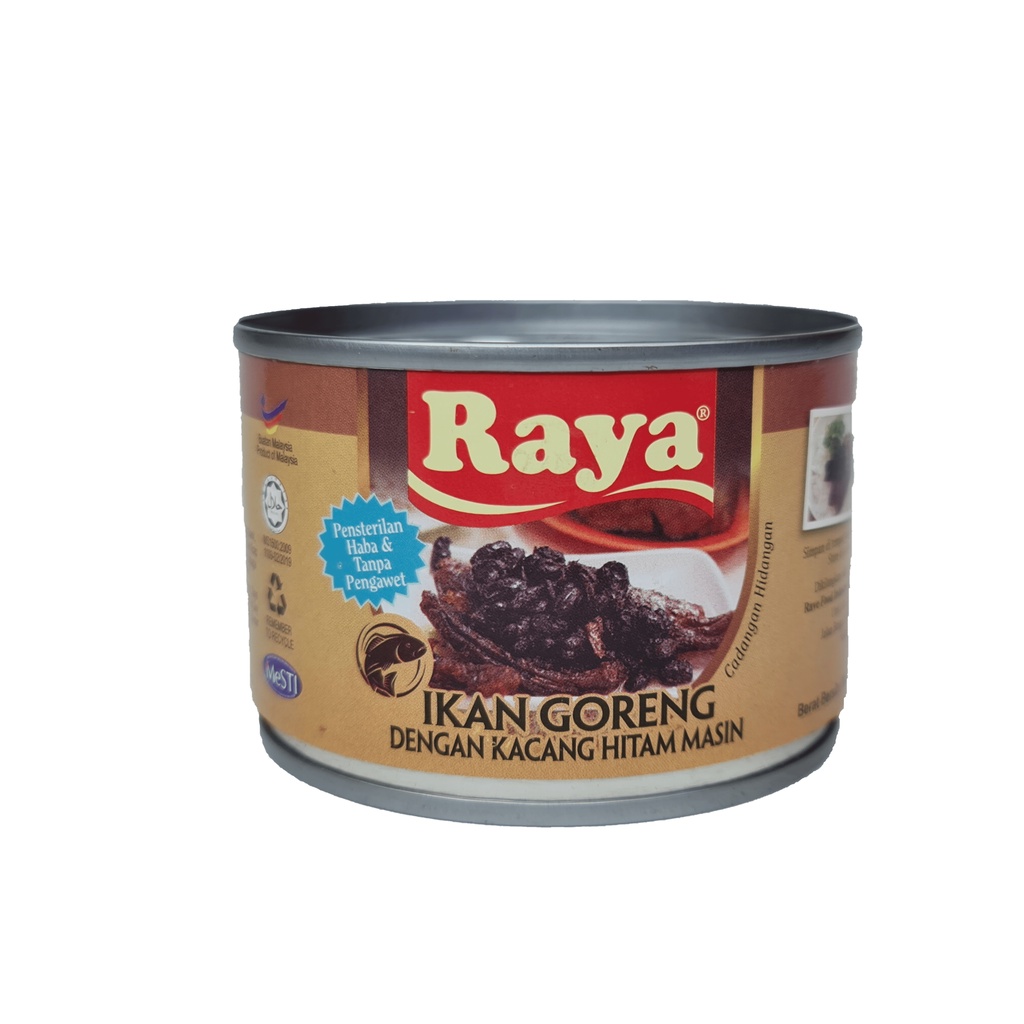 Raya Ikan Goreng Dengan Kacang Hitam Masin Halal (160gm) / Raya Fried ...