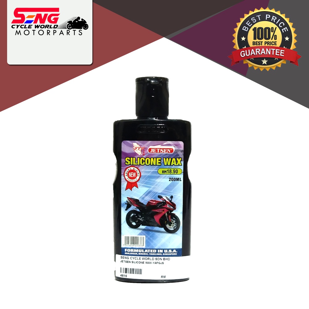 JETSEN SILICONE POLISH WAX - FOR BODY COVER, HELMET & ETC | Shopee Malaysia