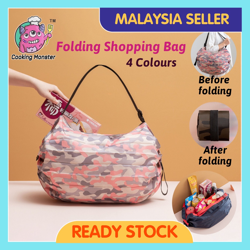 Shopping Bag Foldable Recycle Foldable Bag Eco Friendly Beg Pasar ...