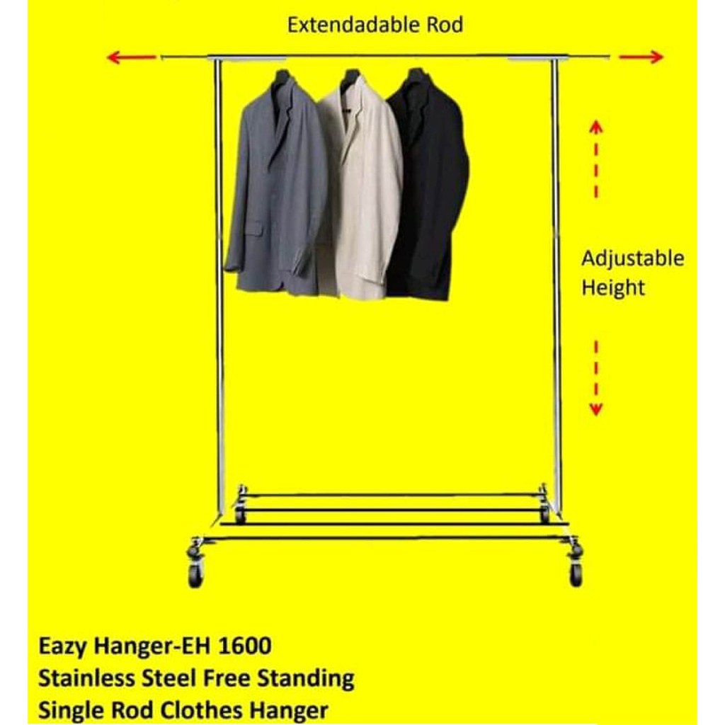 *READY STOCK* EZY Hanger Heavy Duty Stainless Steel - EH 1600 | Shopee ...