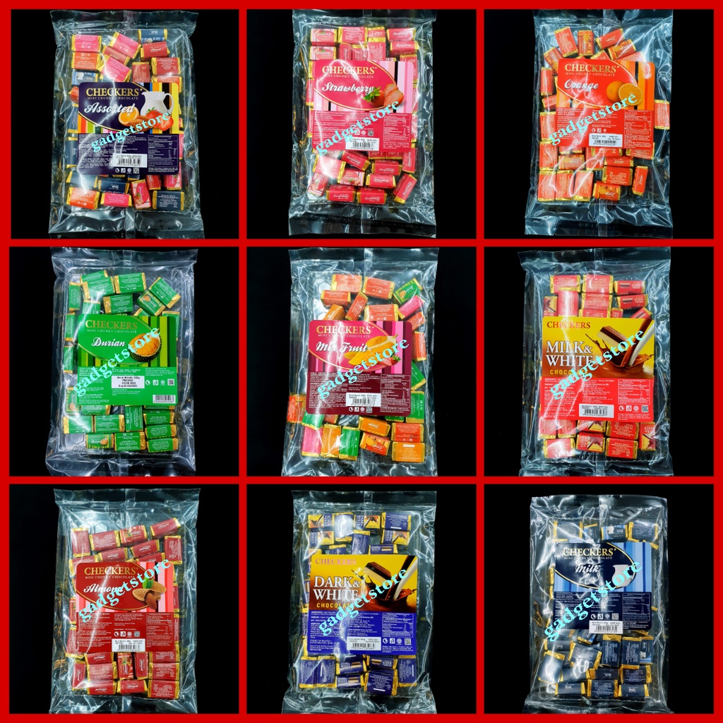 Chocolate Checkers Mini Chunky 300 grams | Shopee Malaysia