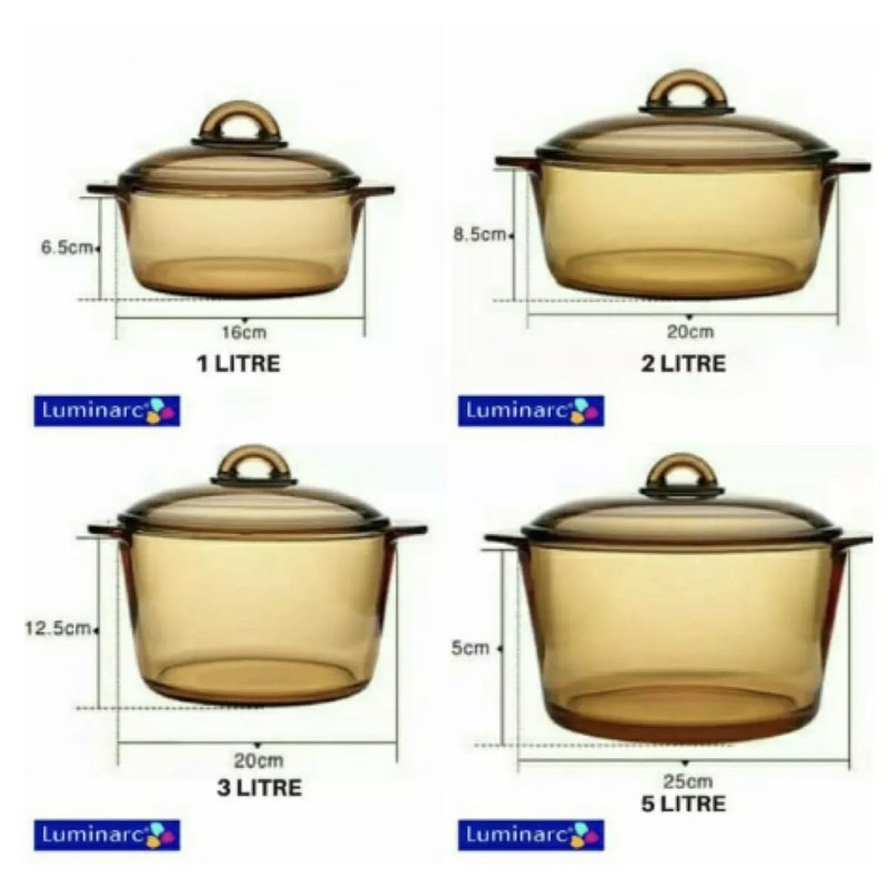 HOT🔥LUMINARC CASSEROLE WITH LID(BOLEH MASAK ATAS API🔥 | Shopee Malaysia