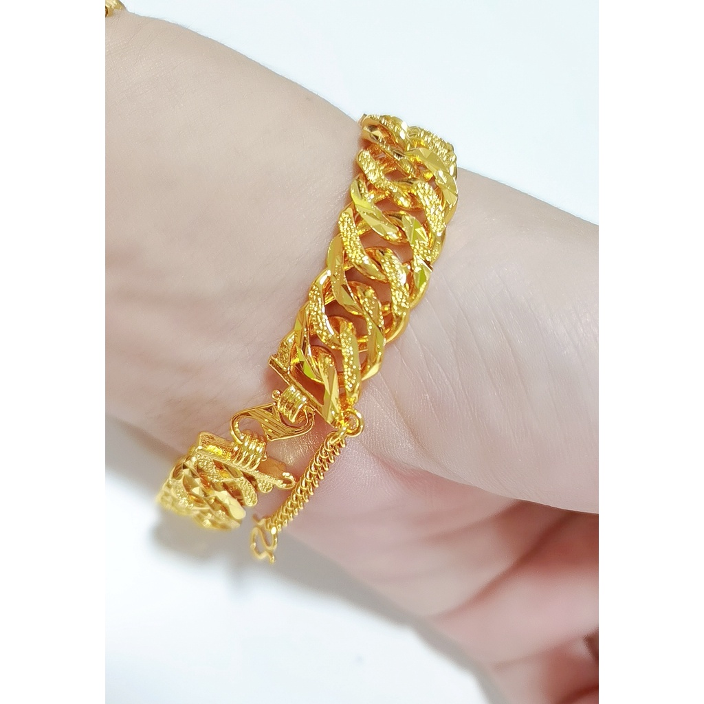 RANTAI TANGAN LIPAN Kikir Nipis EMAS BANGKOK bracelet | Shopee Malaysia