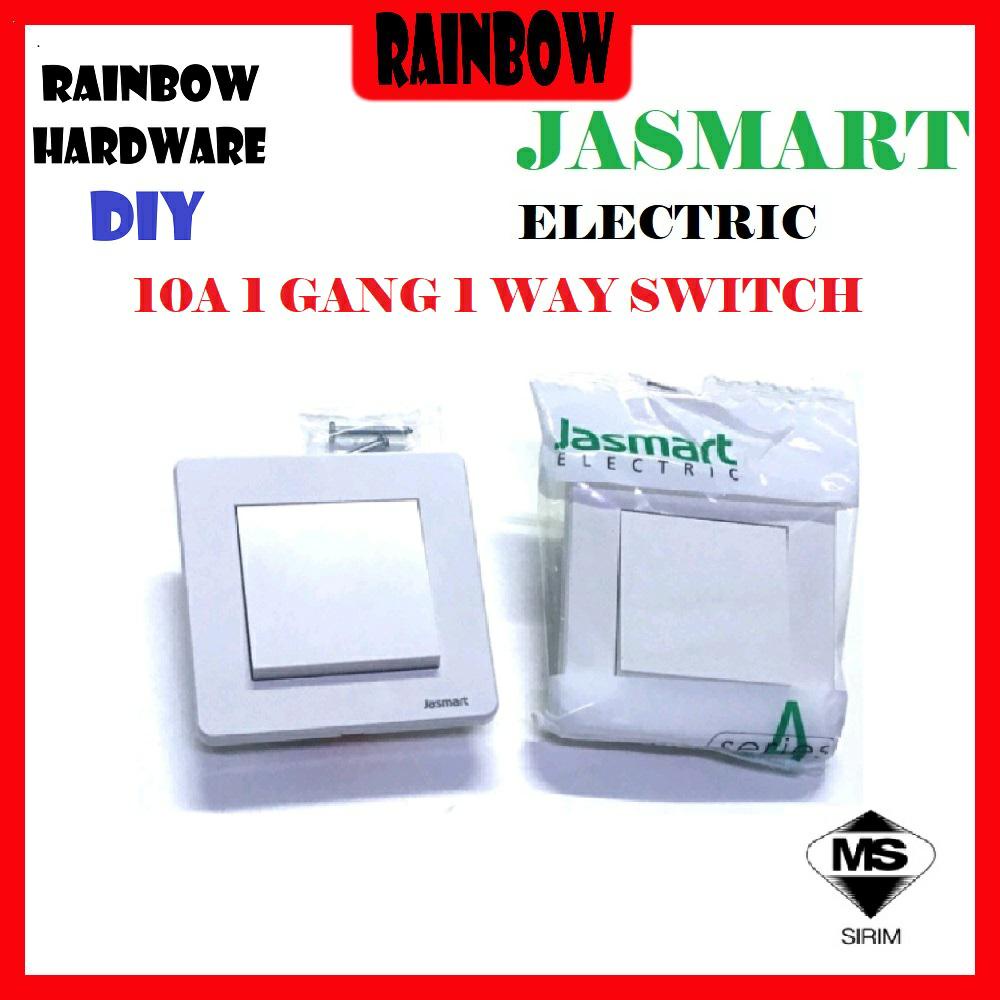 JASMART A SERIES 10A 1GANG 1 WAY WALL SWITCH / SUIS LAMPU / SUIS KIPAS ...