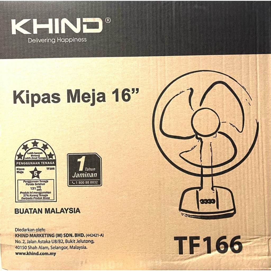 Khind TF166 16" Table Fan TF166 | Shopee Malaysia
