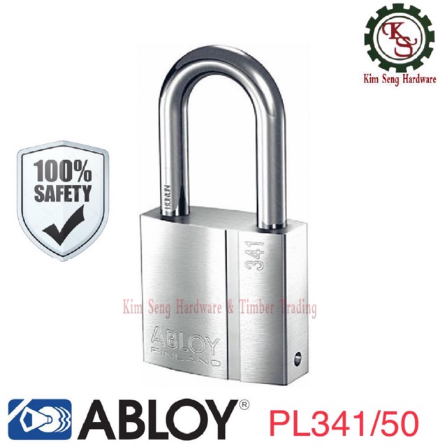 ABLOY GENUINE PL341/50 57MM TOUGH BRASS PADLOCK (FINLAND) | Shopee Malaysia