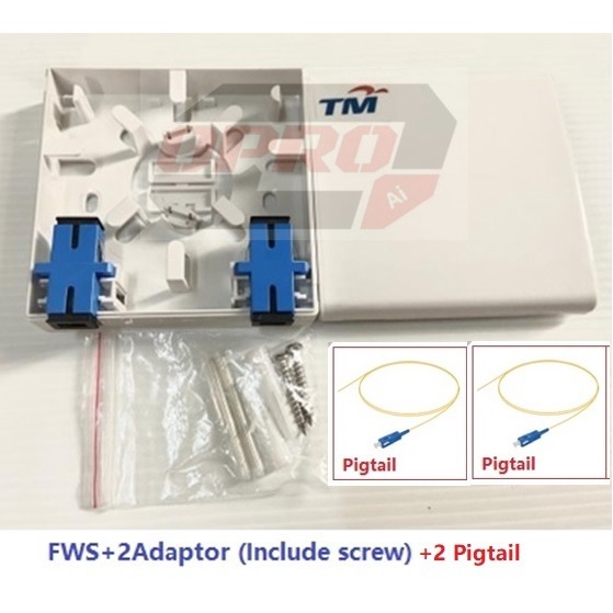 [COMBO] Premium Fiber Wall Socket (FWS) / 2 Port Fiber Optic Terminal ...
