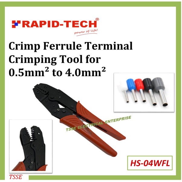 🔥Ready Stock🔥HS-04WFL Crimp Ferrule Terminal Crimping Tool | Shopee ...