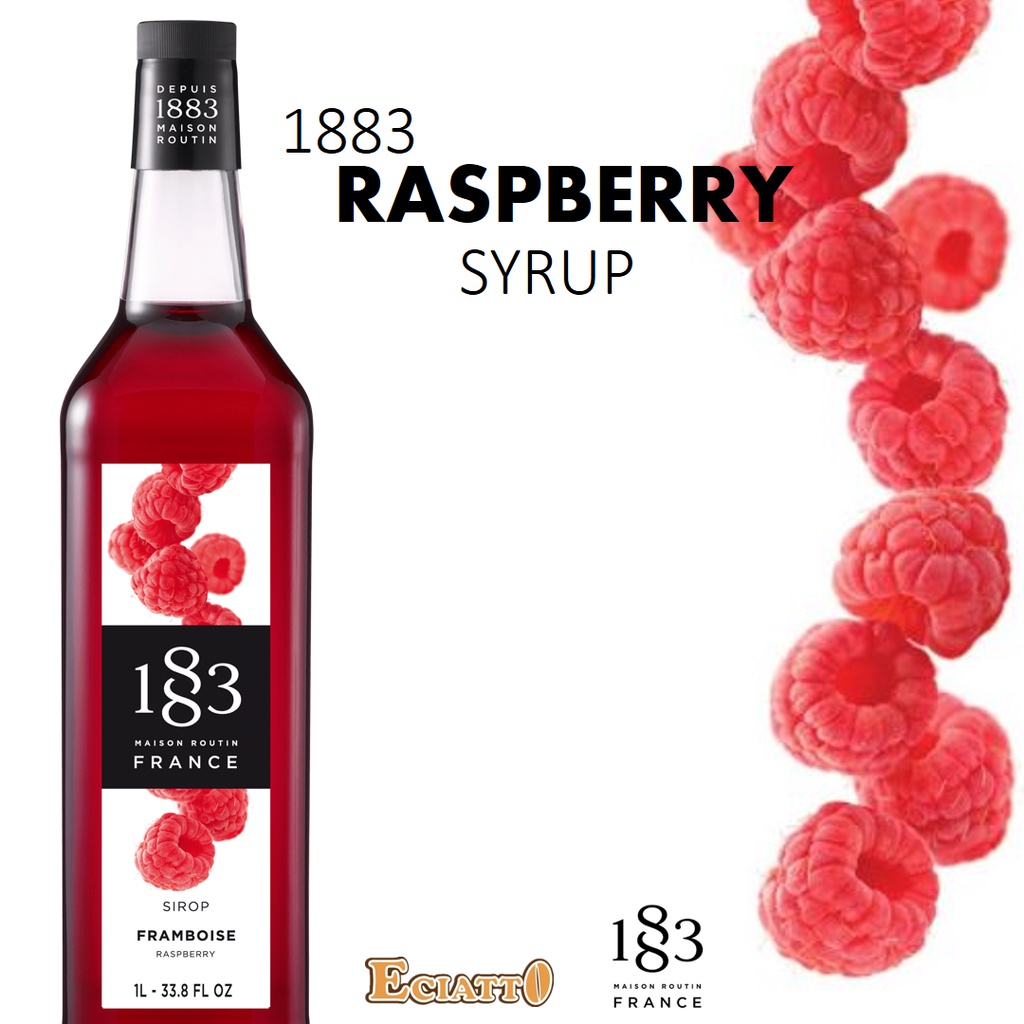 1883 MAISON ROUTIN 1883 Raspberry Syrup For Sparkling, Soda, Premium ...
