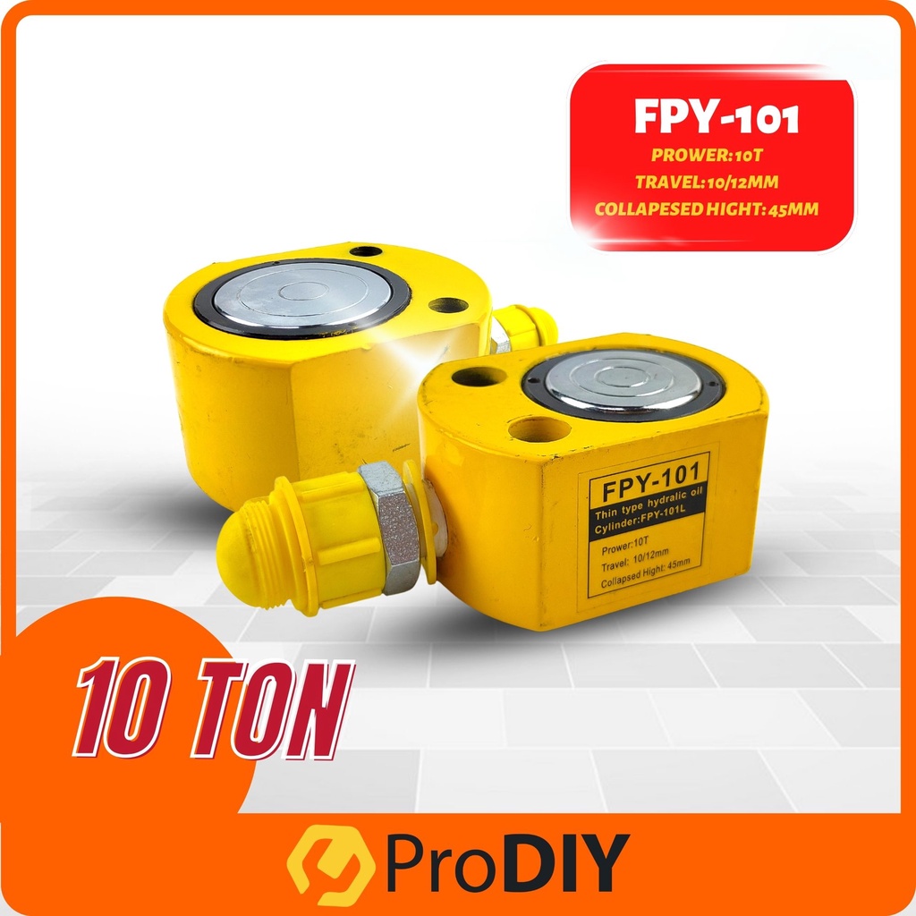 Thin Type Hydraulic Cylinder FPY 5T / 10T Lifting Tool Hydraulic Jack ...