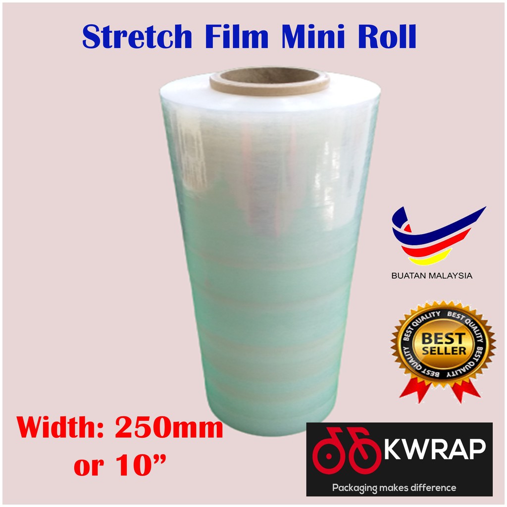 Stretch Film Mini Roll 250mm x 1KG x 12 Roll | Shopee Malaysia