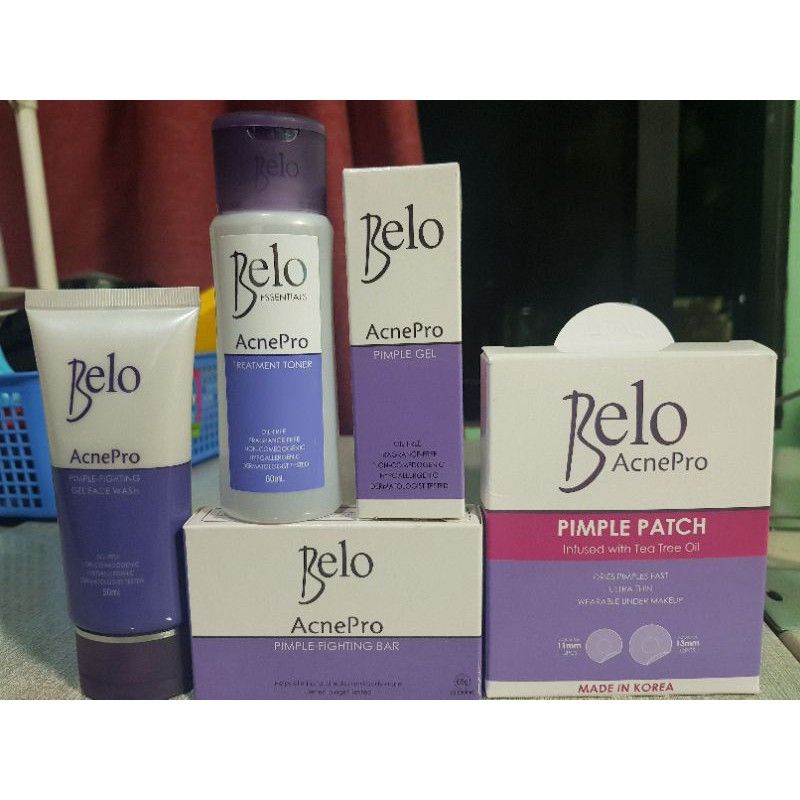 Belo Essentials Acne Pro Treatment toner/Facial Wash/Pimple Patch ...