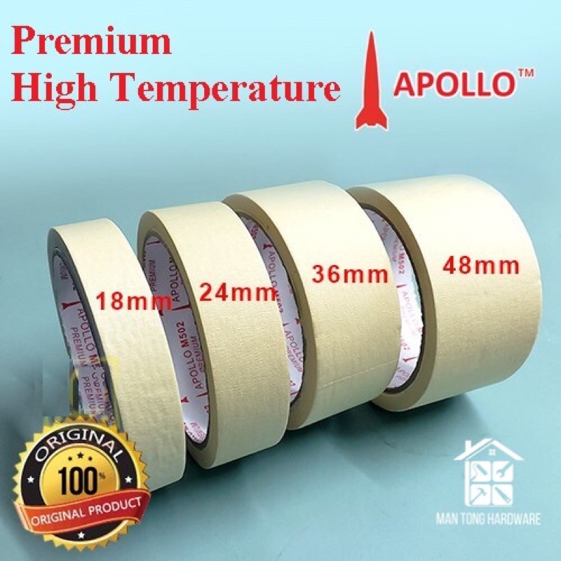 🔥READY STOCK🔥Apollo Masking Tape M502 24MM 36MM 48MM/Pita Pelekat 24MM ...