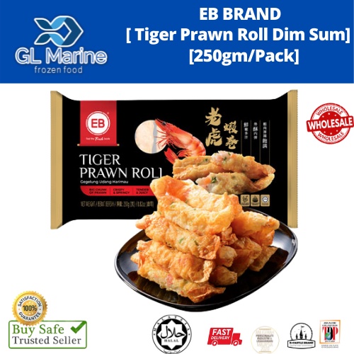[Best Selling][Halal Dim Sum]EB TIGER PRAWN ROLL (250G) | Shopee Malaysia