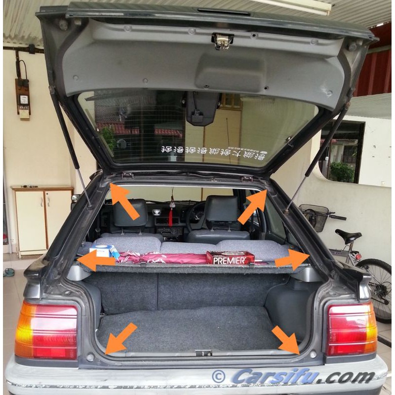 PROTON SAGA ISWARA AEROBACK REAR BONNET RUBBER/TRUNK LID RUBBER ...