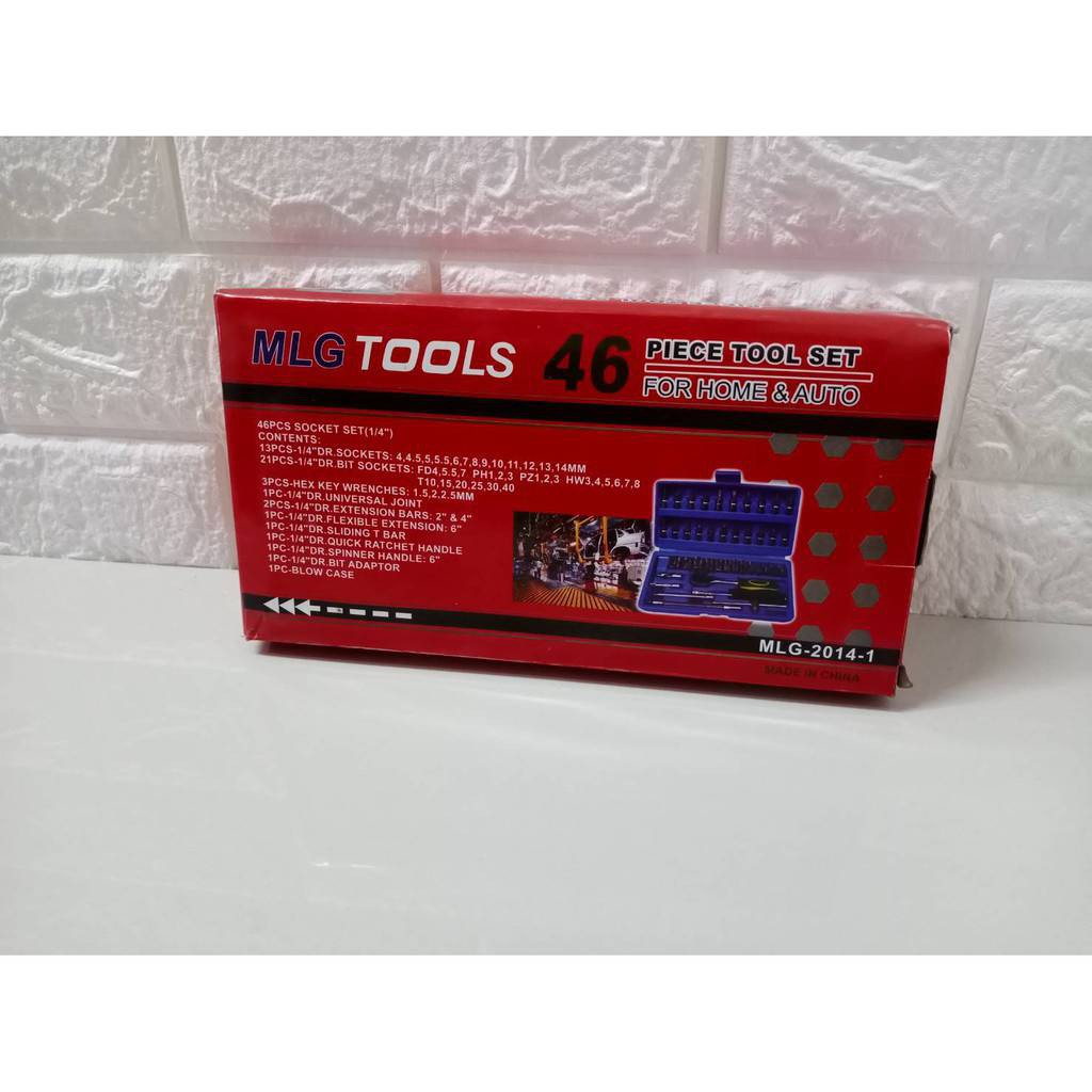 MLGTOOLS 46 PIECE TOOL SET 46 PCS Socket (1/4") | Shopee Malaysia