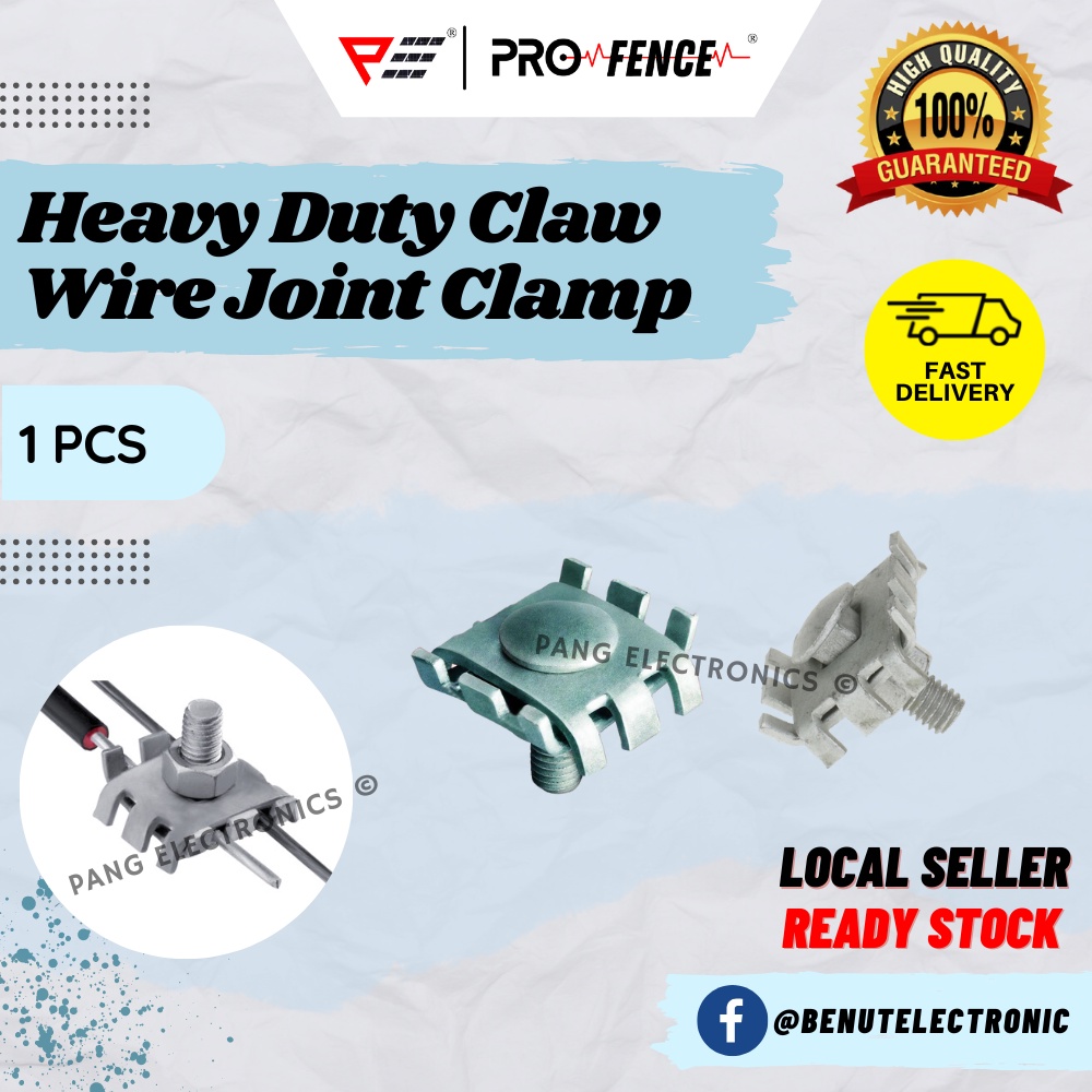 Pro Fence Heavy Duty Claw Joint Clamp Wire Connector Claw Wire Join ...