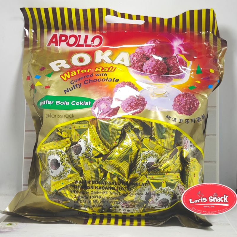 Apollo Roka Chocolate 70 Pcs 420gr Round Wafers Wrapped in Nuts ...
