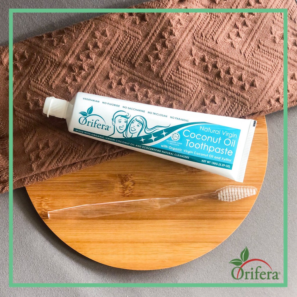 Orifera Natural Virgin Coconut Oil Toothpaste 150g | Shopee Malaysia