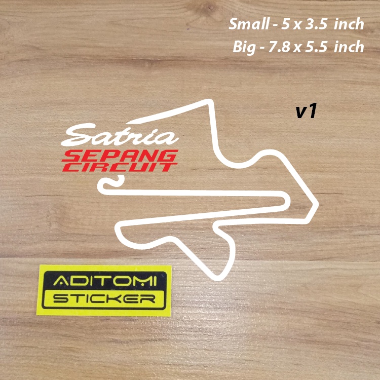 Proton Satria v1 Sepang Circuit diecut sticker | Shopee Malaysia
