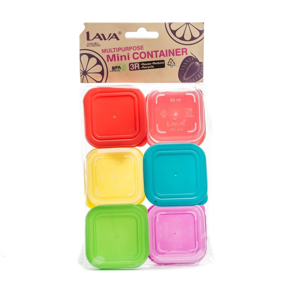 LAVA Multipurpose Mini Container (6pcs x 95ml) | Shopee Malaysia