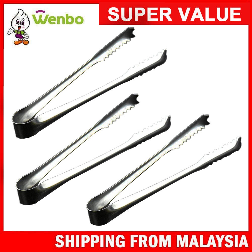 Wenbo Stainless Steel Ice Clamp Ice Bucket Clip Sugar Clip Food Clip 1 ...