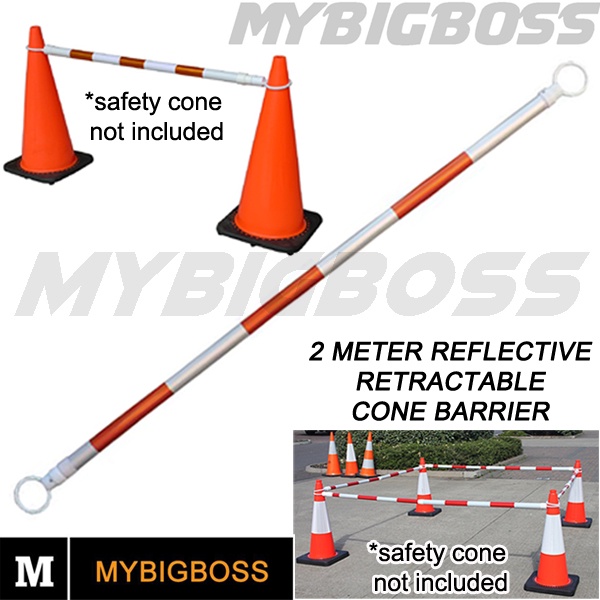 Expandable Retractable Cone Bar Traffic Safety Cone Bar Barrier 2 Meter ... Expandable Retractable Cone Bar Traffic Safety Cone Bar Barrier 2 Meter ...