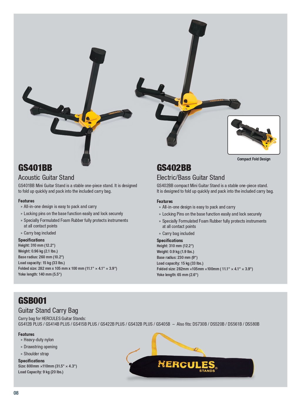 HERCULES stands Hercules GS523B 3-PC Guitar Display Rack Hercules ...