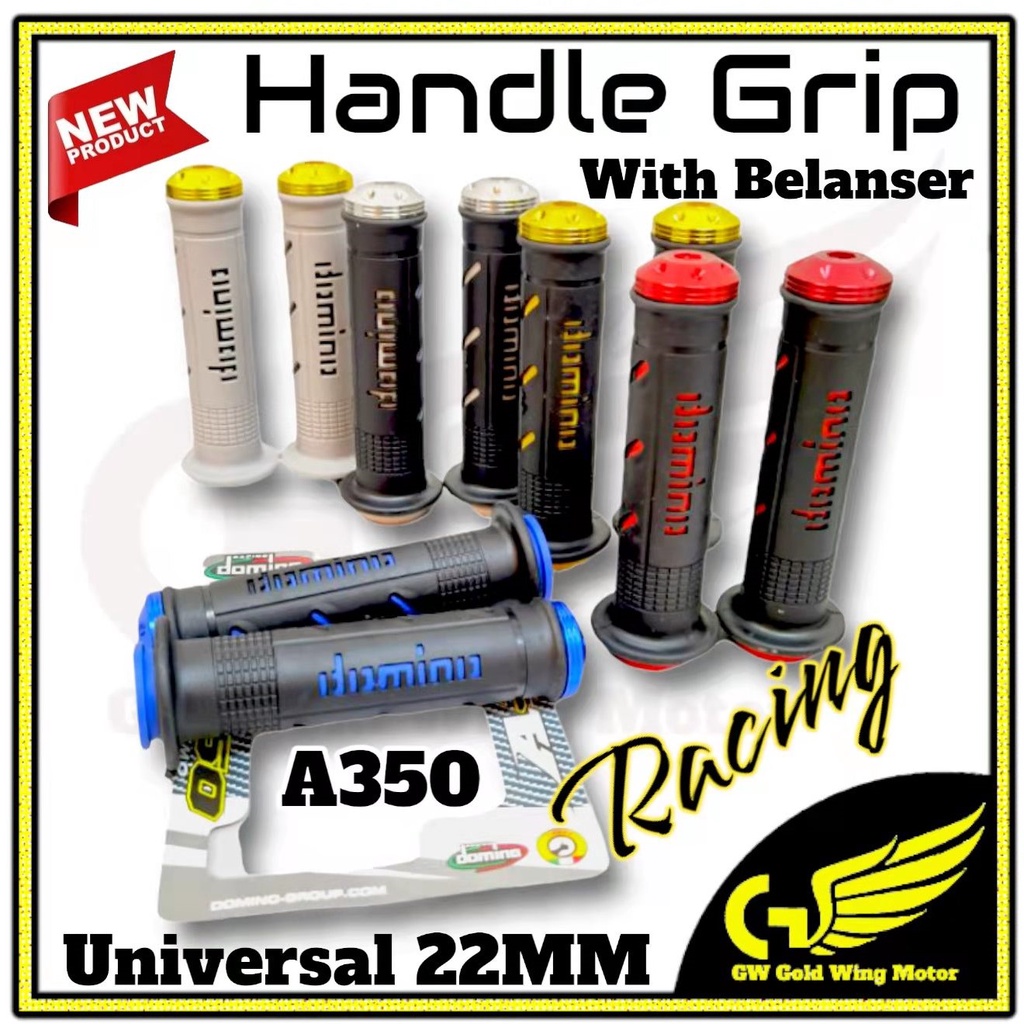 DOMINO A350 UNIVERSAL 22MM THROTTLE RUBBER HANDLE GRIP SET Y15ZR Y15 ...