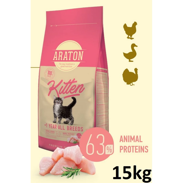 Araton KITTEN Cat Food 15kg/Makanan Kucing/猫粮 | Shopee Malaysia