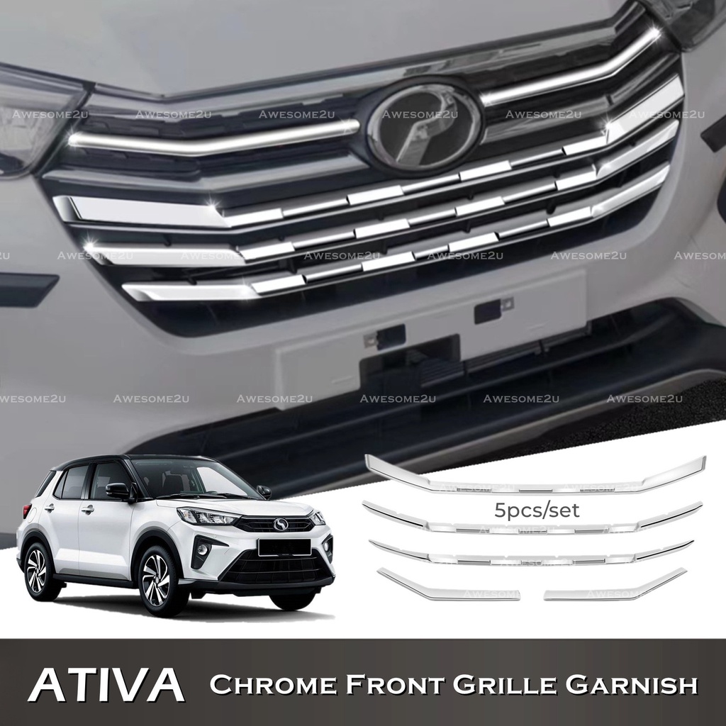 Awesome2u Perodua Ativa Chrome Front Grille Trim Garnish Accessories ...