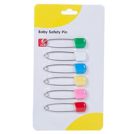 Baby Safety Pin Napkin 6 in 1 Baby Pin Diapers Kids Pin Large Pin 5cm ...