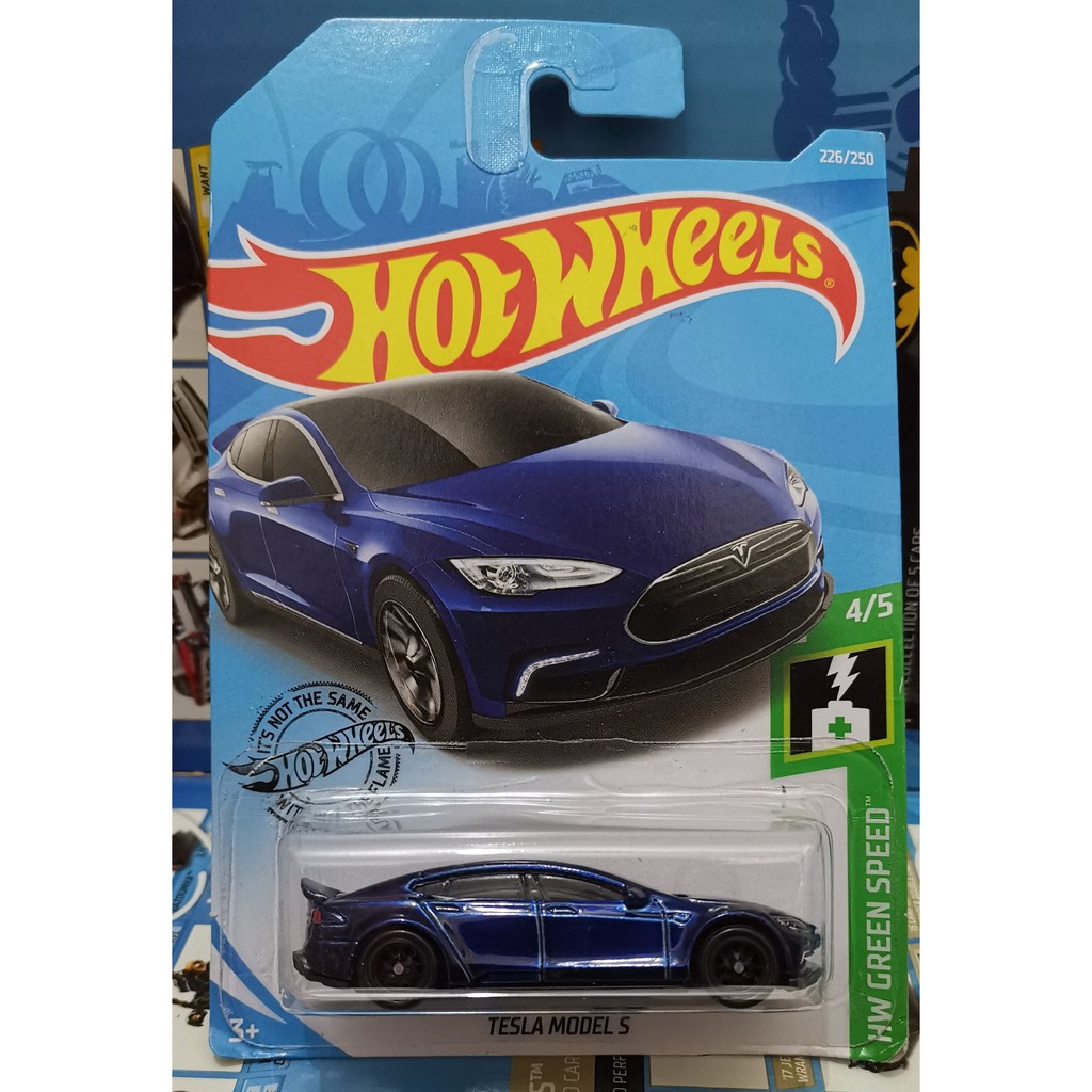 HOTWHEELS 2019 SUPER TREASURE HUNT STH HW GREEN SPEED TESLA MODEL S ...