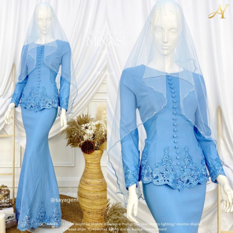 MINI KURUNG MINAS ️BRIDE SERIES/MINI KEBAYA COTTON STRETCHABLE | Shopee ...