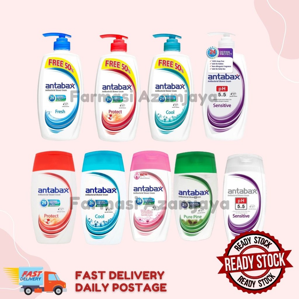 ANTABAX ANTIBACTERIAL SHOWER CREAM 250ML / 220ML / 975ML / 880ML ...