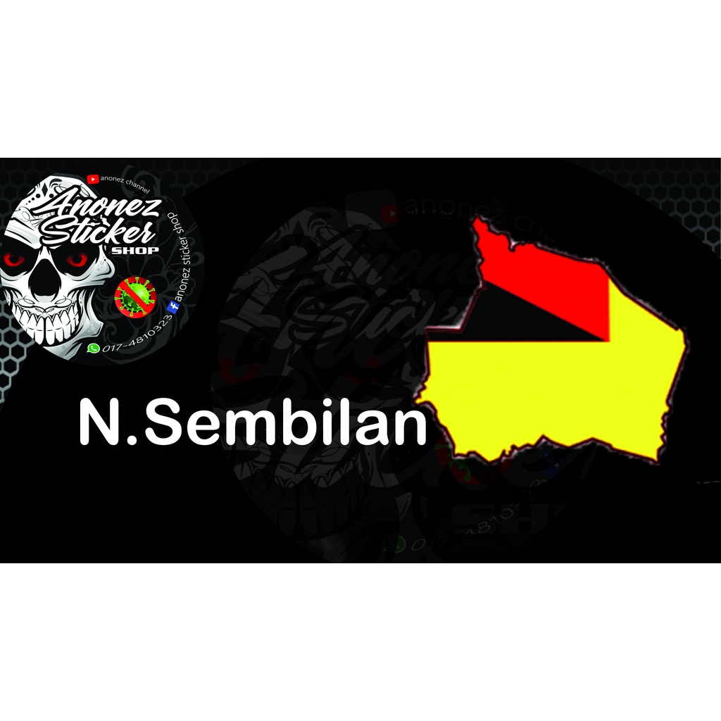 Sticker Peta Bendera Negeri Untuk Kereta Motor DLL (SILA BACA ...