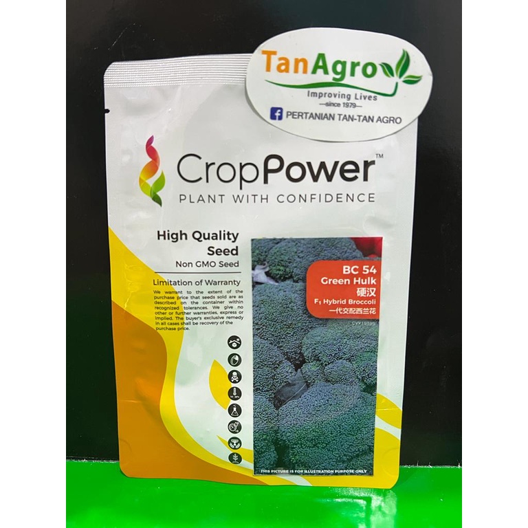 👉🏻ORIGINAL👈🏻 Crop Power F1 Hybrid Broccoli Green Hulk BC54 10gm ...