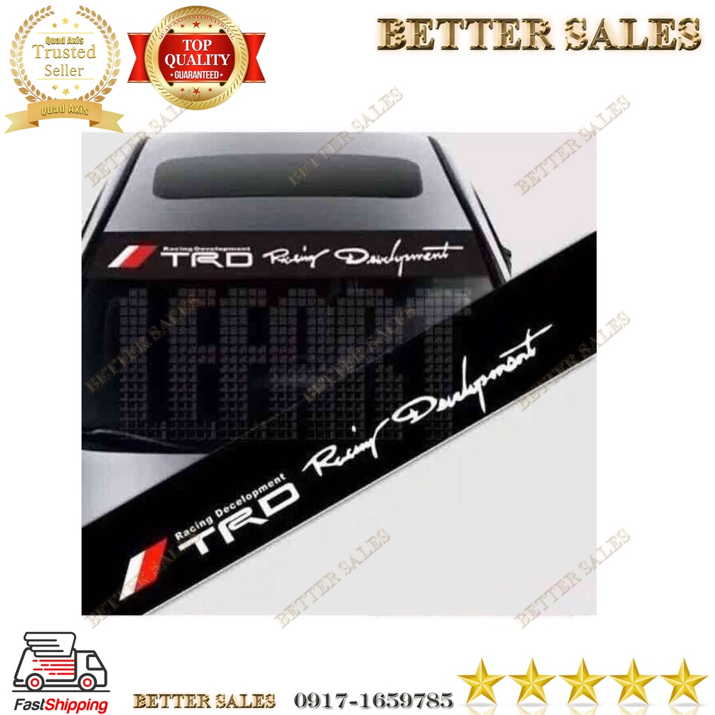 TOYOTA CARS TRD STICKER WINDSHIELD SUN BREAK STYLE | Shopee Malaysia