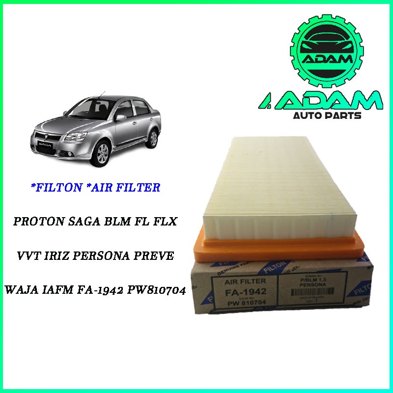 Air Filter - Proton Saga BLM FL FLX VVT Iriz Persona Preve Waja IAFM FA ...
