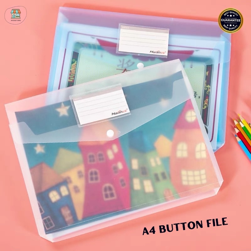 [READY STOCK] A4 Size Button File Bag/ Expanding File | Shopee Malaysia