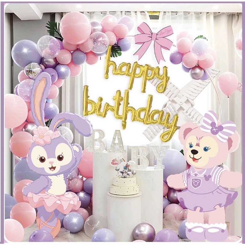 Delu Stella Lou Stellalou Rabbit 🐰duffy Bear🐻theme Balloon Happy