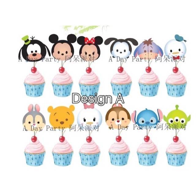 TSUM TSUM cupcake topper | Shopee Malaysia