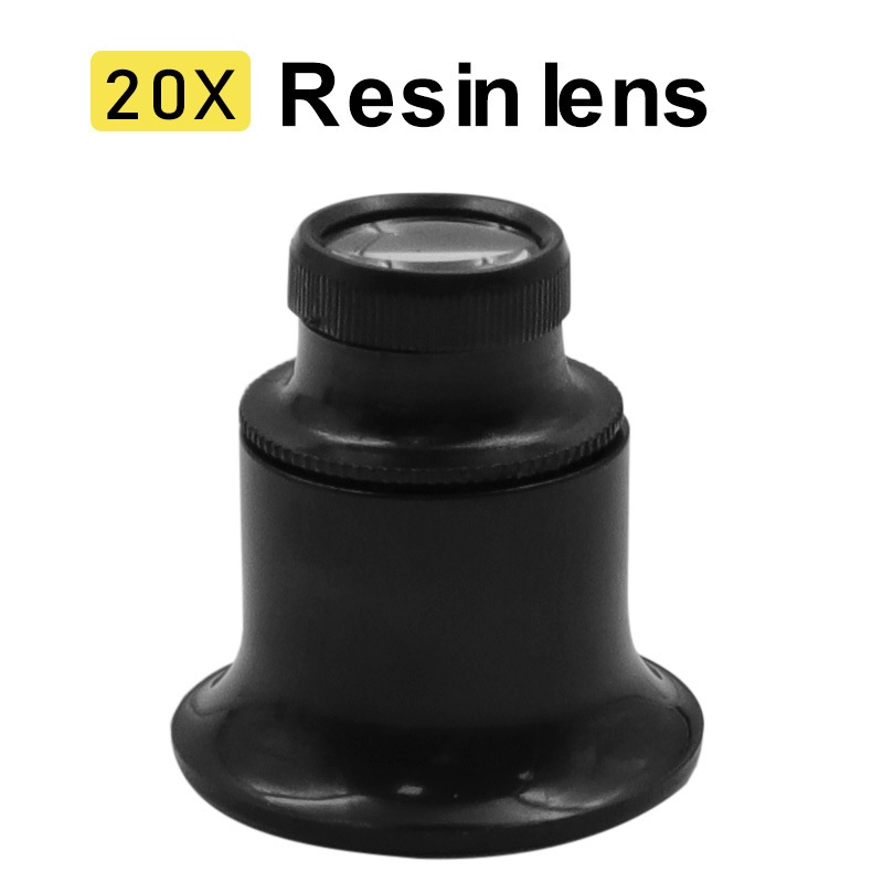 MKR 3X 5X 10X 15X 20X Magnifying Glass Eye Loupe Loop Optical Magnifier ...