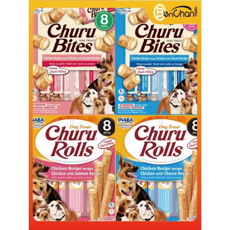 🌟(Ready stock)🌟🇹🇭INABA Churu bites for Dog snack 8 packs | Shopee Malaysia